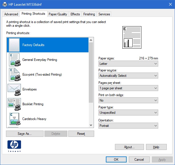 Select A Printer Profile Or Printing Shortcut HP Printer In Code FastReport Forum